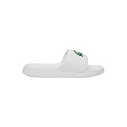 Lacoste Pantolette 'Serve Slide 1.0' Herren Gr&ouml;&szlig;e 46 grasgr&uuml;n / wei&szlig;