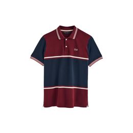 Polo Club Poloshirt 'Veil' Herren Gr&ouml;&szlig;e XXXL dunkelblau / bordeaux / wei&szlig;