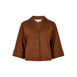 Apricot Open Collar Boxy Shirt ' ' Damen Gr&ouml;&szlig;e XL rostbraun
