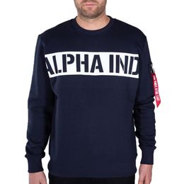 Alpha Industries Sweatshirt 'Stripe' Herren Gr&ouml;&szlig;e L dunkelblau