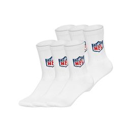 Huddle Freizeitsocken ' NFL Shield Crew ' Herren Gr&ouml;&szlig;e 43/46 wei&szlig;