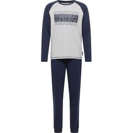 Bruno Banani Pyjama ' BELLINGHAM ' Herren Gr&ouml;&szlig;e M/L navy / mischfarben