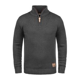 !Solid Strickpullover 'Petro' Herren Gr&ouml;&szlig;e S braun / dunkelgrau