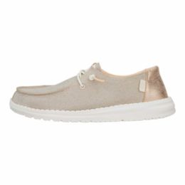 Hey DUDE Shoes Hey Dude Mokassin Damen Gr&ouml;&szlig;e 40 beige / gold