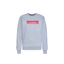 Smiler. Sweatshirt dude. Damen Gr&ouml;&szlig;e S grau