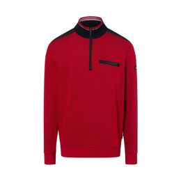 Bugatti Sweatshirt Herren Gr&ouml;&szlig;e M rot / schwarz