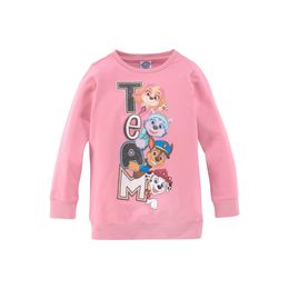 PAW PATROL Sweatshirt M&auml;dchen Gr&ouml;&szlig;e 128/134 mischfarben / rosa