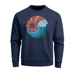 Neverless Sweatshirt 'Vintage Sunrise' Herren Gr&ouml;&szlig;e XL navy