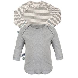Organicera Strampler/Body 'Set' Jungen Gr&ouml;&szlig;e 62 grau