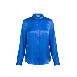 Posh Gear Bluse 'Seidenbluse Camicia da Donna' Damen Gr&ouml;&szlig;e XL blau
