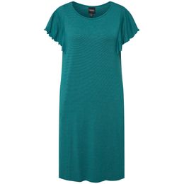Ulla Popken Kleid Damen Gr&ouml;&szlig;e 50/52 gr&uuml;n Winterkleid