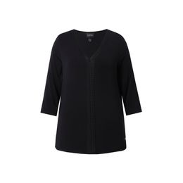 Ulla Popken Shirt Damen Gr&ouml;&szlig;e 4XL/5XL schwarz