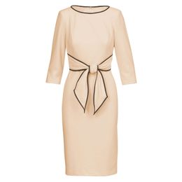 Adrianna Papell Kleid Damen Gr&ouml;&szlig;e 42 beige / schoko Winterkleid