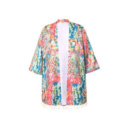 Angel of Style Kimono Damen Gr&ouml;&szlig;e 9XL blau / mint / rot