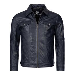 Rock Creek Lederjacke Herren Gr&ouml;&szlig;e M navy