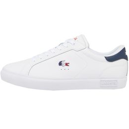 Lacoste Sneaker Herren Gr&ouml;&szlig;e 46 navy / rot / wei&szlig;
