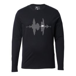 Forsberg Sweatshirt 'Longsleeve mit Audiowelle' Herren Gr&ouml;&szlig;e M schwarz