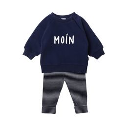 Liliput Sweatshirt und Leggings 'Moin' Jungen Gr&ouml;&szlig;e 98/104 dunkelblau