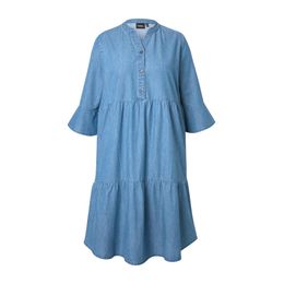 Ulla Popken Kleid Damen Gr&ouml;&szlig;e 46/48 blue denim Winterkleid
