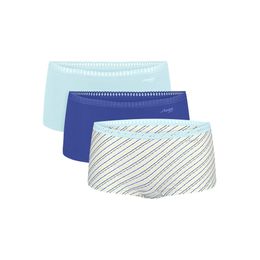 Sloggi Panty 'Blue GO Crush' Damen Gr&ouml;&szlig;e XS creme / t&uuml;rkis / dunkelblau