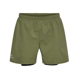 Newline Sportshorts 'Dallas' Herren Gr&ouml;&szlig;e XXS silbergrau / oliv