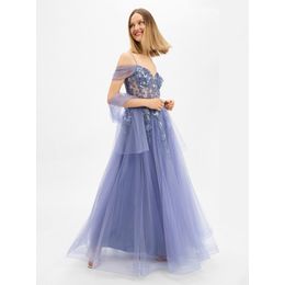 UNIQUE Abendkleid Damen Gr&ouml;&szlig;e 38 saphir Winterkleid