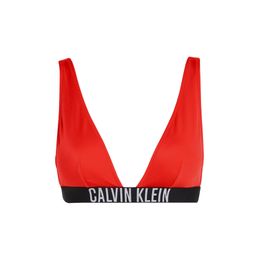 Calvin Klein Swimwear Bikinitop 'Intense Power' Damen Gr&ouml;&szlig;e 85 orangerot / schwarz / offwhite