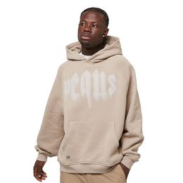 PEQUS Sweatshirt 'Outlined Mythic Logo' Herren Gr&ouml;&szlig;e L hellbraun