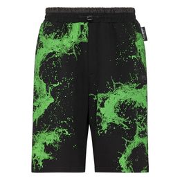 Plein Sport Sportshorts 'Splash Extreme' Herren Gr&ouml;&szlig;e L gr&uuml;n / schwarz