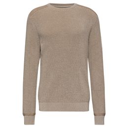 Street One Men Pullover Herren Gr&ouml;&szlig;e M beige / dunkelbeige