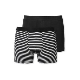 Schiesser Boxershorts Jungen Gr&ouml;&szlig;e 164 schwarz / wei&szlig;