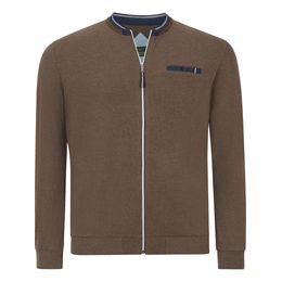 CHARLES COLBY Sweatjacke ' Duke Rupold ' Herren Gr&ouml;&szlig;e L dunkelblau / braun