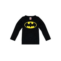 logoshirt Langarmshirt 'Batman Logo' Jungen Gr&ouml;&szlig;e 128 schwarz