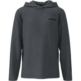 Kangaroos Sweatshirt Jungen Gr&ouml;&szlig;e 128/134 anthrazit / rot / schwarz