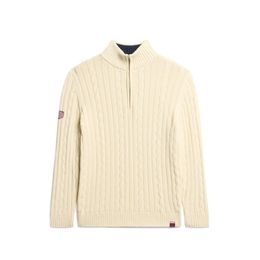 Superdry & Co Pullover Damen Gr&ouml;&szlig;e M creme / blau / rot