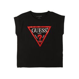 Guess T-Shirt M&auml;dchen Gr&ouml;&szlig;e 122 rot / schwarz / wei&szlig;