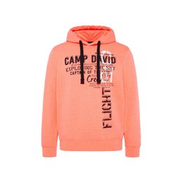 CAMP DAVID Sweatshirt Herren Gr&ouml;&szlig;e M orange / schwarz
