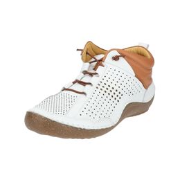 COSMOS Comfort Sportlicher Schn&uuml;rschuh Damen Gr&ouml;&szlig;e 36 braun / wei&szlig;