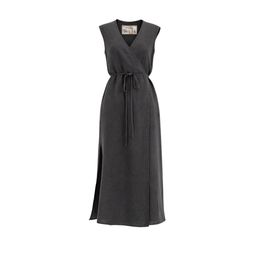 Amourlinen Sommerkleid 'Aurora' Damen Gr&ouml;&szlig;e 40 anthrazit Winterkleid