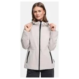 Outdoorjacke Marikoo "Katzilein", Damen, Gr. S, bone, Obermaterial: 100% Polyester; Futter: 100% Polyester; Wattierung: 100% Polyester; &Auml;rmelfutter: 100% Polyester, Jacken Outdoorjacke, Leichte &Uuml;bergangsjacke mit Kapuze und Kordelzug