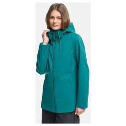 Outdoorjacke Marikoo "Minaa", Damen, Gr. M, ocean gr&uuml;n, Obermaterial: 100% Polyester; Futter: 100% Polyester; Wattierung: 100% Polyester; &Auml;rmelfutter: 100% Polyester, Jacken Outdoorjacke, Sportliche Outdoorjacke mit Kapuze und hochschlie&szlig;enden Kragen