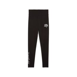 Puma Leggings M&auml;dchen Gr&ouml;&szlig;e 140 schwarz / wei&szlig;