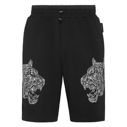 Plein Sport Shorts 'Tiger' Herren Gr&ouml;&szlig;e 34 schwarz / wei&szlig;