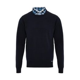 Threadbare. Threadbare Pullover 'Alexander' Herren Gr&ouml;&szlig;e S navy / hellblau / wei&szlig;