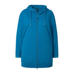 Ulla Popken Sweatjacke Damen Gr&ouml;&szlig;e 4XL/5XL azur