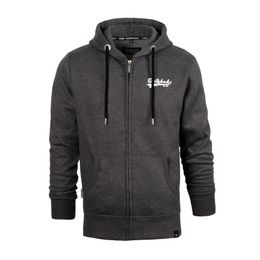 Spitzbub Sweatjacke 'Uwe' Herren Gr&ouml;&szlig;e XXL anthrazit / wei&szlig;