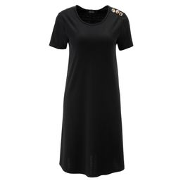 Aniston Selected Kleid Damen Gr&ouml;&szlig;e 48 schwarz Winterkleid