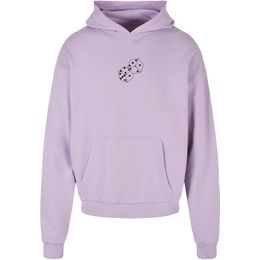 Merchcode Sweatshirt 'Hugs & Love - Heart Dice' Herren Gr&ouml;&szlig;e XL lavendel / schwarz