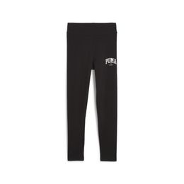 Puma Leggings 'Squad' M&auml;dchen Gr&ouml;&szlig;e 176 schwarz / wei&szlig;