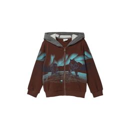 s.Oliver Sweatjacke Jungen Gr&ouml;&szlig;e 116/122 royalblau / dunkelbraun